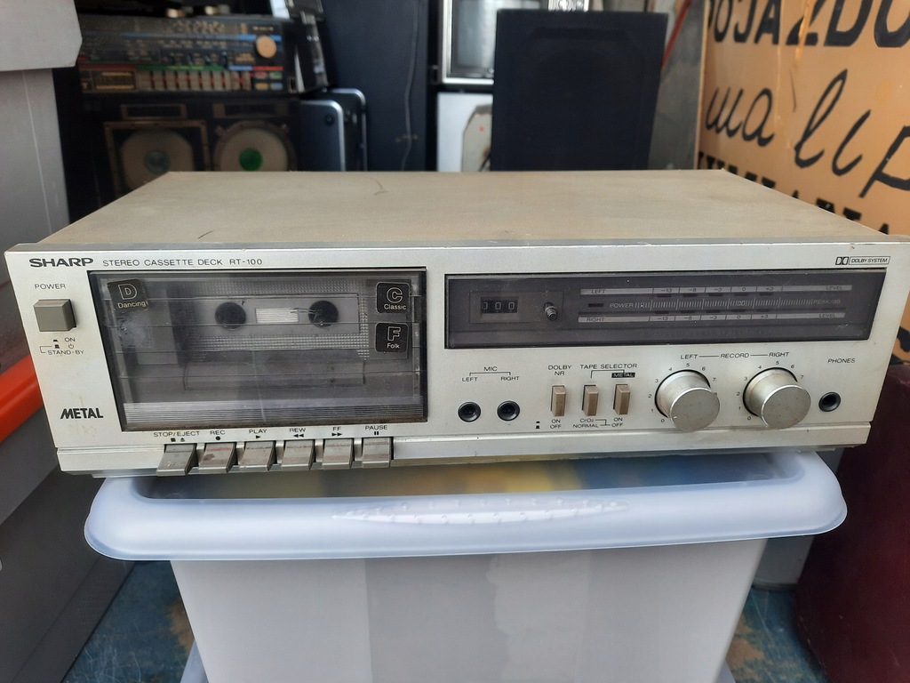 Magnetofon kasetowy Sharp RT100 srebrny - 11466454104 - oficjalne ...