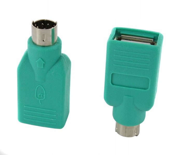 ADAPTER Przejściówka USB PS/2 PS2 Mysz Klawiatura - 10804585654 ...