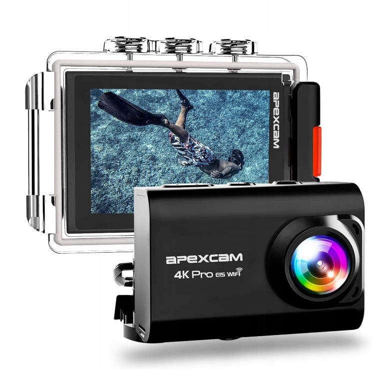 KAMERA SPORTOWA APEXCAM M80 PRO 4K EIS WIFI - 9289808905 - oficjalne archiwum Allegro