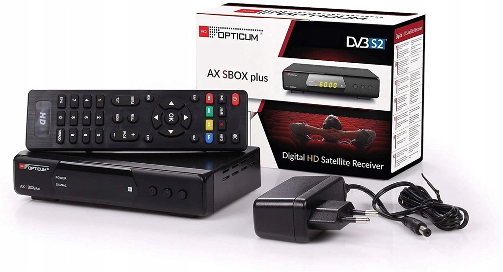 Tuner Dekoder Satelitarny OPTICUM HD SAT FTA 12V - 12432860487 - oficjalne archiwum Allegro