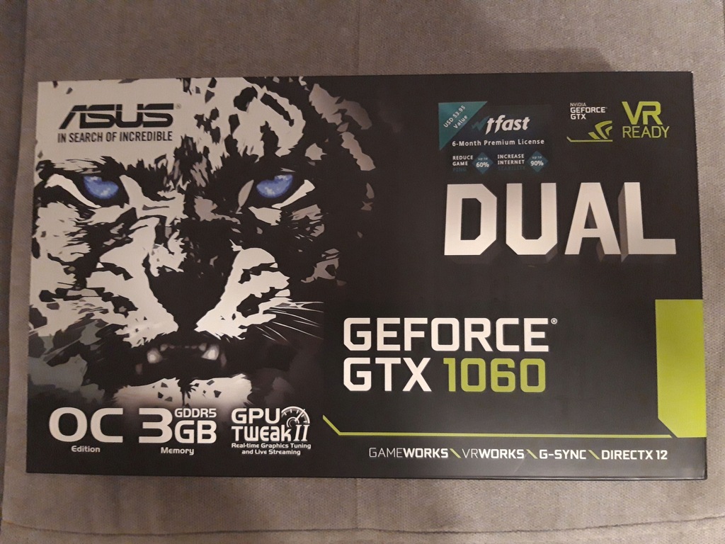 Karta graficzna ASUS DUAL-GTX1060-O3G BOX GTX 1060 - 12895622347 ...