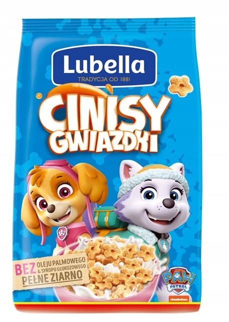 Lubella Cinisy Gwiazdki Płatki Psi Patrol 200g - 12387868987 ...