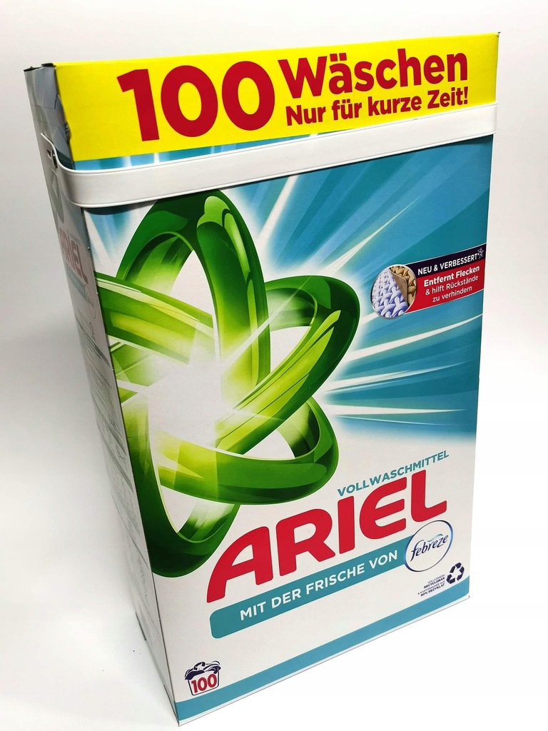 PROSZEK ARIEL VOLLWASCHMITTEL FEBREZE 100 PRAŃ DE - 12603676780 ...