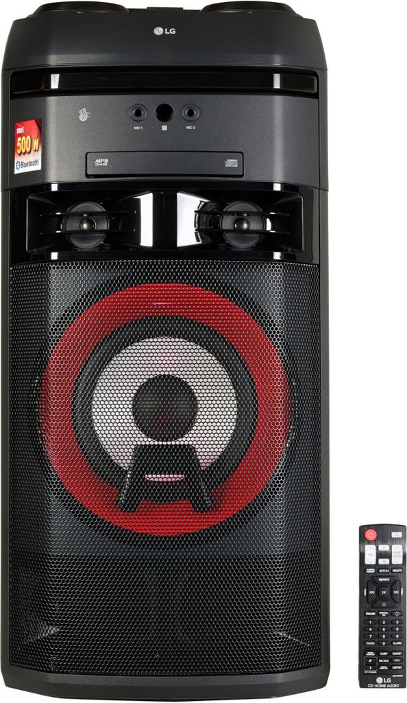 LG OK55 MOCNY GŁOŚNIK 500W LED CD USB BT KARAOKE - 8909968626 ...