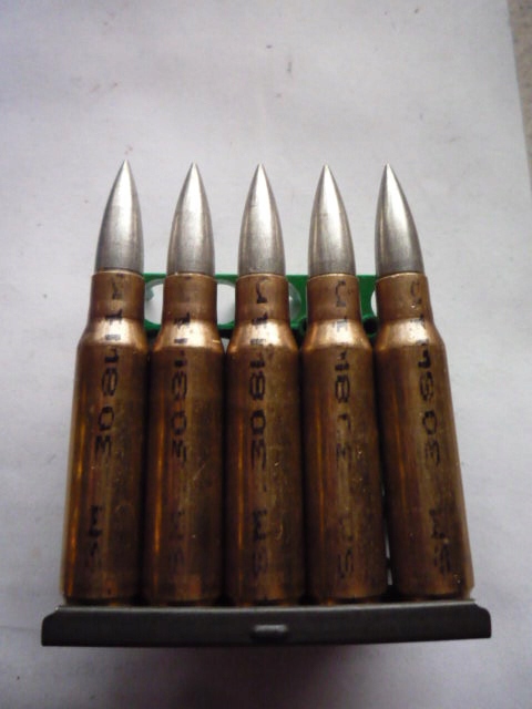 7,62X51 DAG - NATO - BUNDESWEHRA 5szt.+ŁADOWNIK - 11560075728 - oficjalne archiwum Allegro