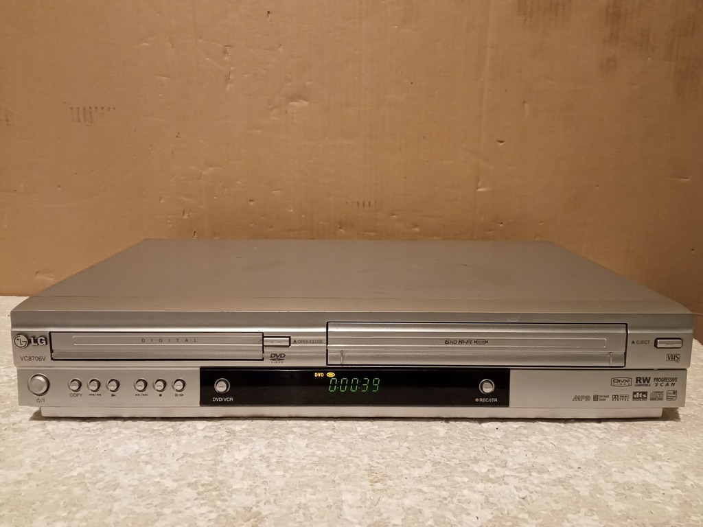 LG VC8706V COMBO VHS i DVD - 13290635312 - oficjalne archiwum Allegro