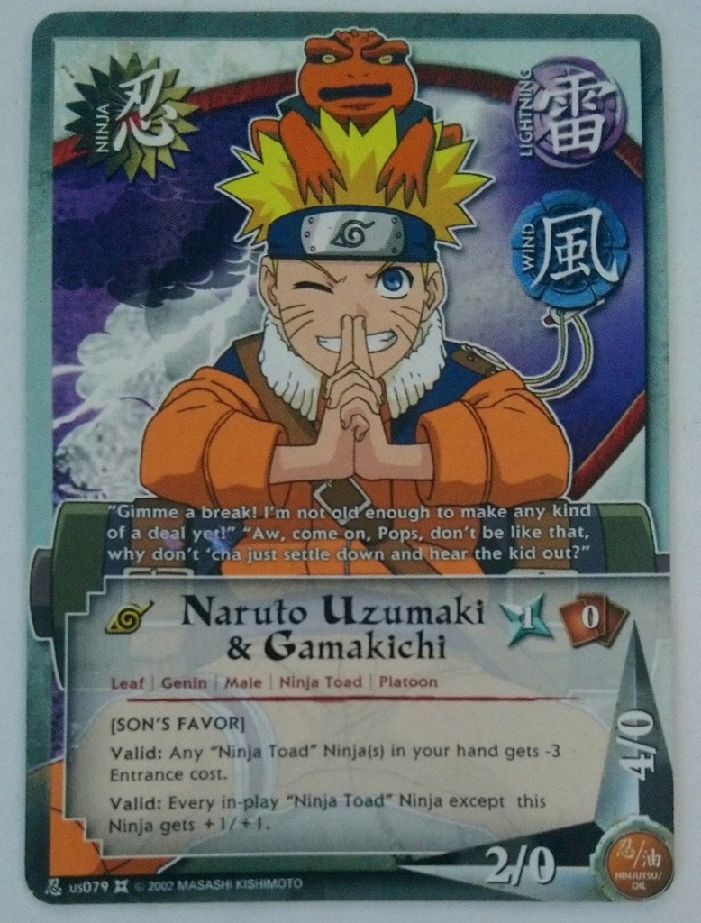 Karta Naruto CCG Ninja Naruto Uzumaki - N-us079 - 12808451331 ...