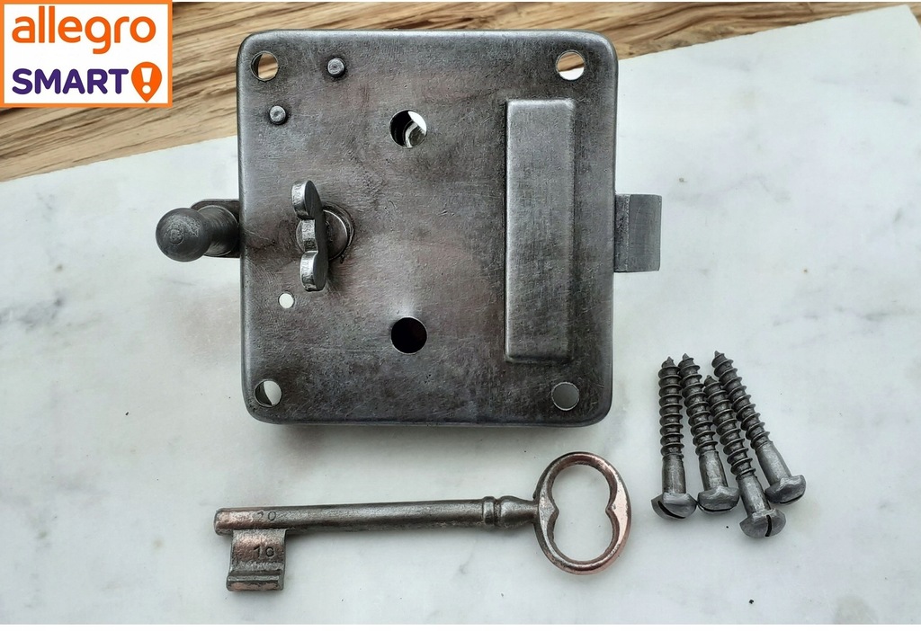 STARY ZAMEK ZATRZASKOWY DWUSTRONNY Z BLOKADĄ - 13175986432 - oficjalne archiwum Allegro