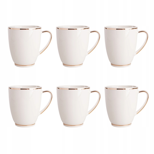Kubki Glamour Kubki do kawy herbaty 350ml Zestaw 6 - 13575826517 ...
