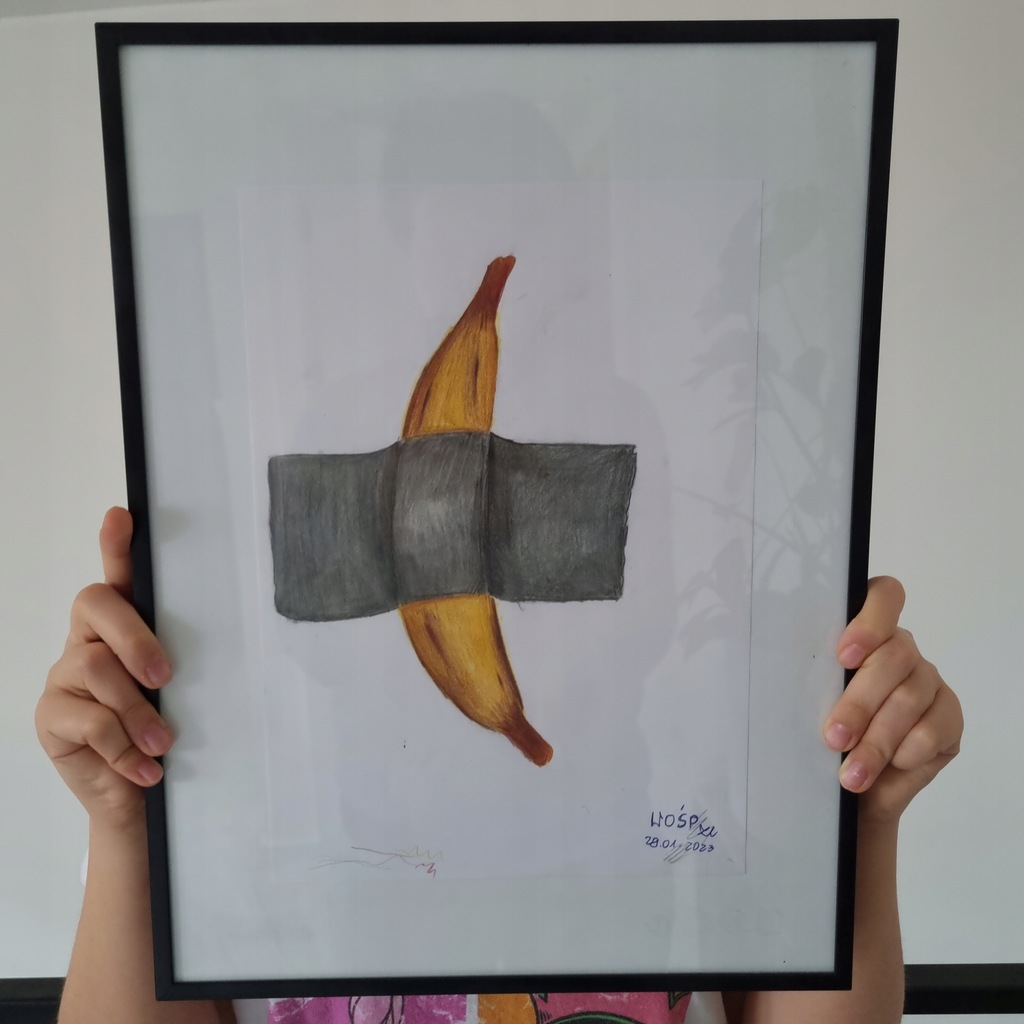 Banan - rysunek młodej, 12 letniej artystki! WOŚP - 13182673260 ...