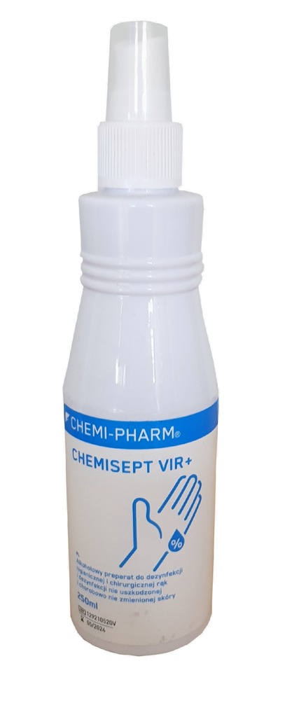 Płyn do dezynfekcji rąk Chemisept Vir+ 250ml Spray - 13804591354 ...