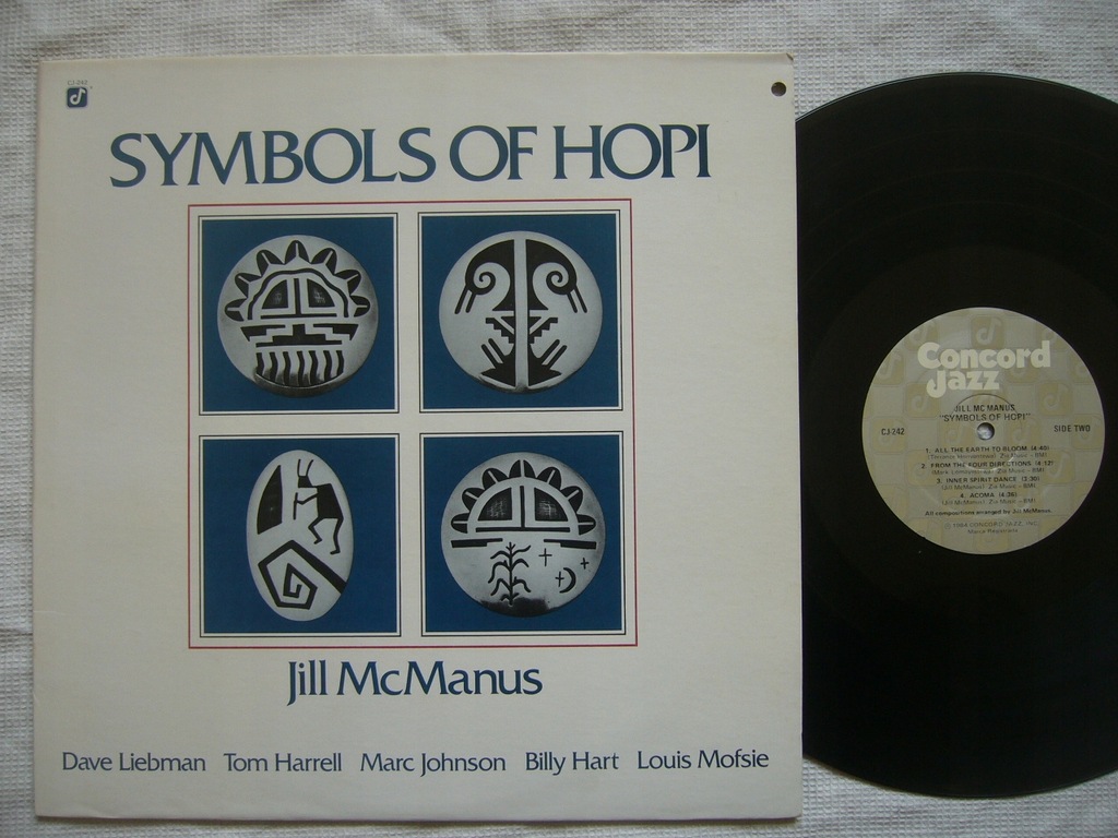 JILL MC'MANUS; SYMBOLS OF HOPI (With DAVE LIBMAN & BILLY HART) Oryginal ...
