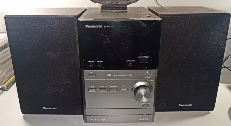 WIEŻA STEREO Z RADIEM PANASONIC SA-PM4 - 13533691455 - oficjalne archiwum Allegro