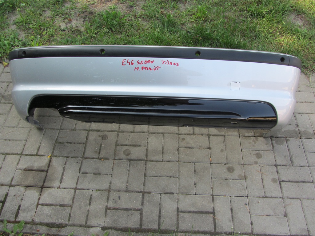 ZDERZAK TYŁ BMW E46 SEDAN M PAKIET TITANSILBER - 12540252203 - oficjalne archiwum Allegro