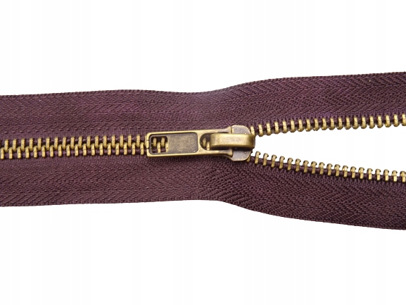 Zamek suwak metalowy 75 cm rozdzielcz #5 brązowy - 12822252949 ...