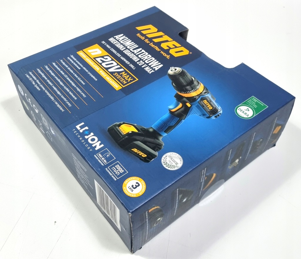 WKRĘTARKA AKUMULATOROWA NITEO TOOLS 20V - 12596159683 - oficjalne archiwum Allegro