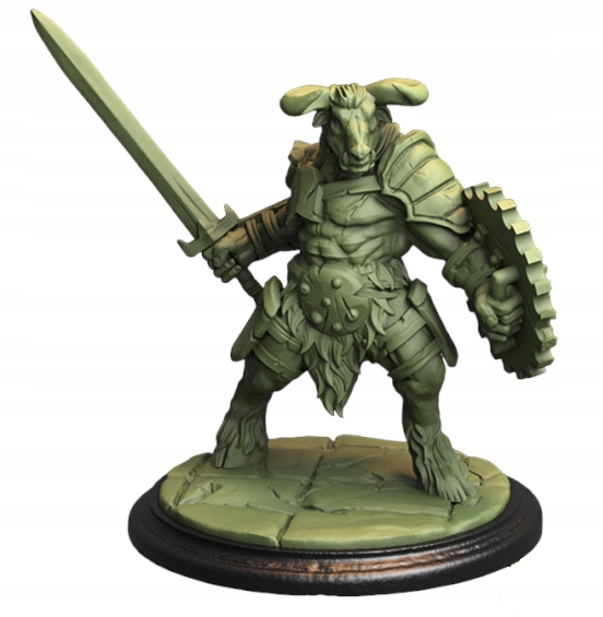 Minotaur sword shield figurka rpg dnd druk 3d 8k - 13775512983 ...