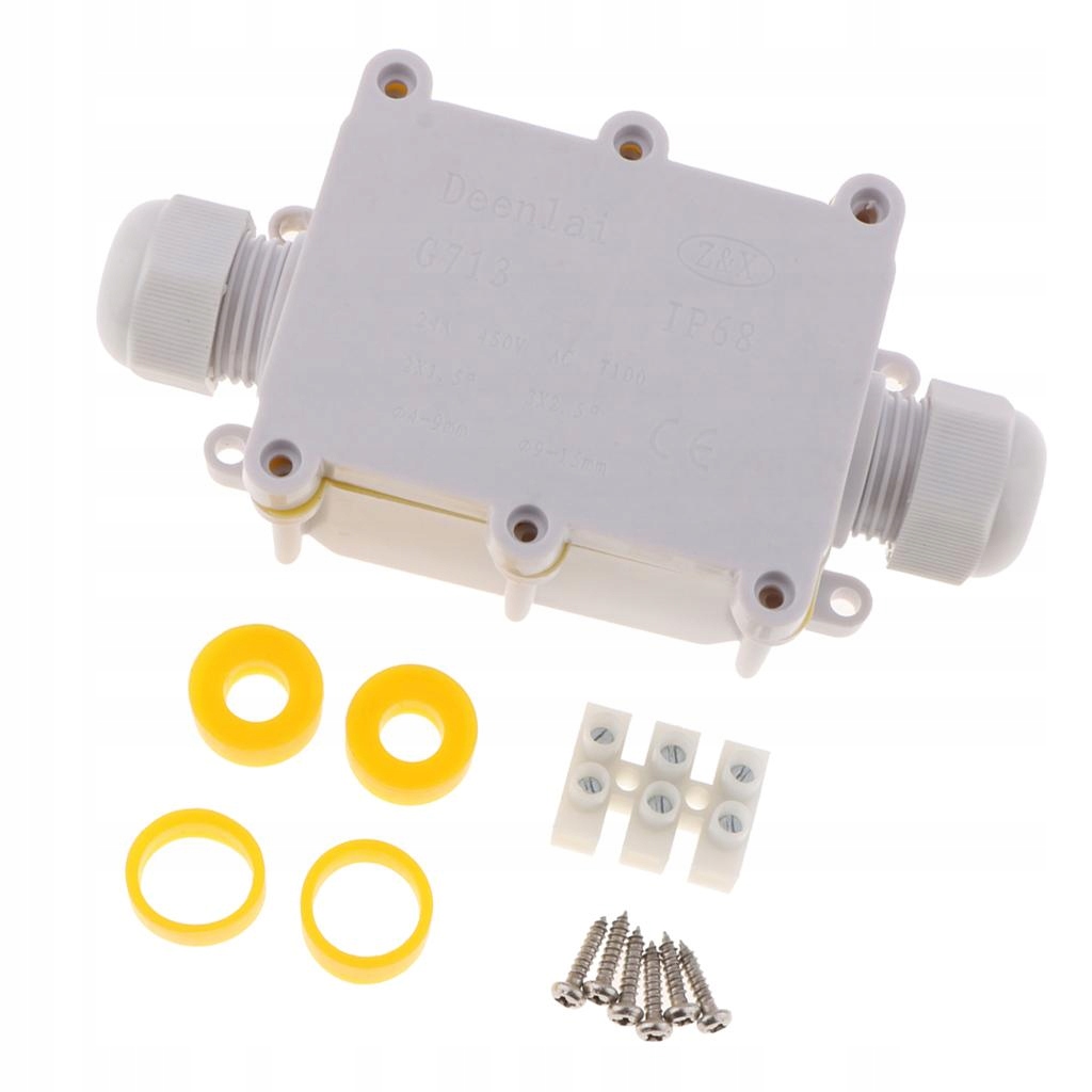 2 Way Junction Box Waterproof IP68 Electric Cable - 14465709775 ...