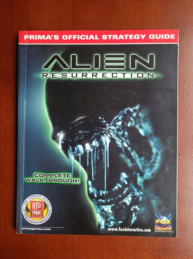 ALIEN RESURRECTION PRIMA GAMES PS1 PSX PSONE PORADNIK STRATEGY GUIDE ...