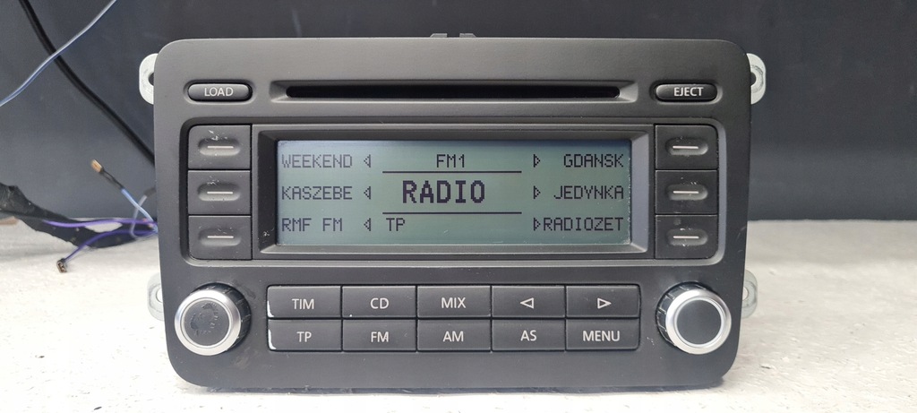 VW Touran Caddy Golf Radio RCD500 Cd 1K0035195 - 12822106850 - oficjalne archiwum Allegro