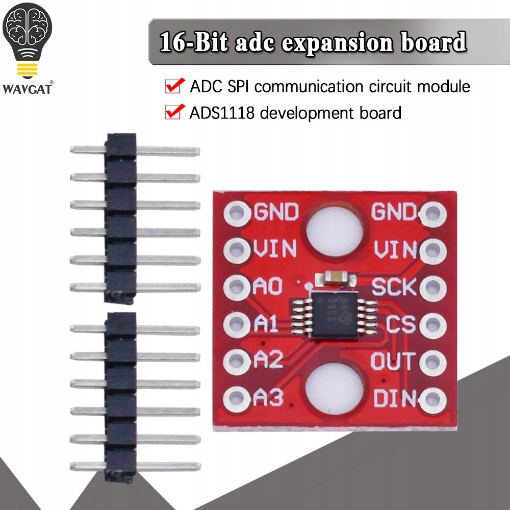 ADS1118 16 Bit I2C IIC AD converter ADC SPI - 12540867604 - oficjalne archiwum Allegro
