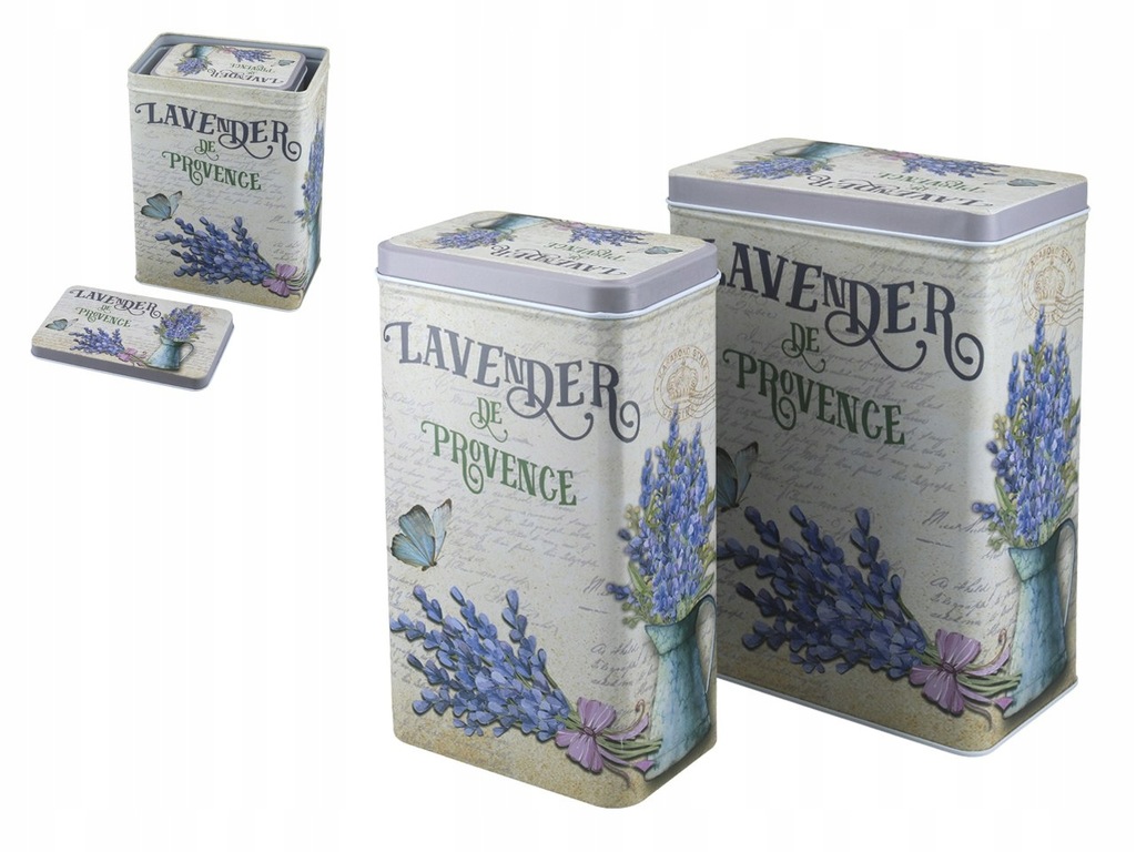 Kpl. 2 puszek metalowych KAWA, HERBATA, CUKIER - 13397491651 - oficjalne archiwum Allegro