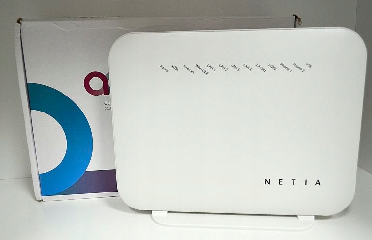 ROUTER NETIA ADBVV 5822 +KOMPLET - 9389547821 - oficjalne archiwum Allegro
