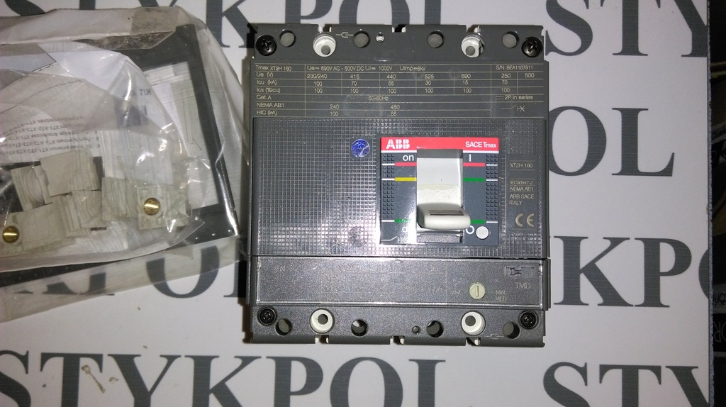 WYŁĄCZNIK ABB SACE Tmax XT2H 160 F-VAT - 6582942672 - oficjalne archiwum Allegro