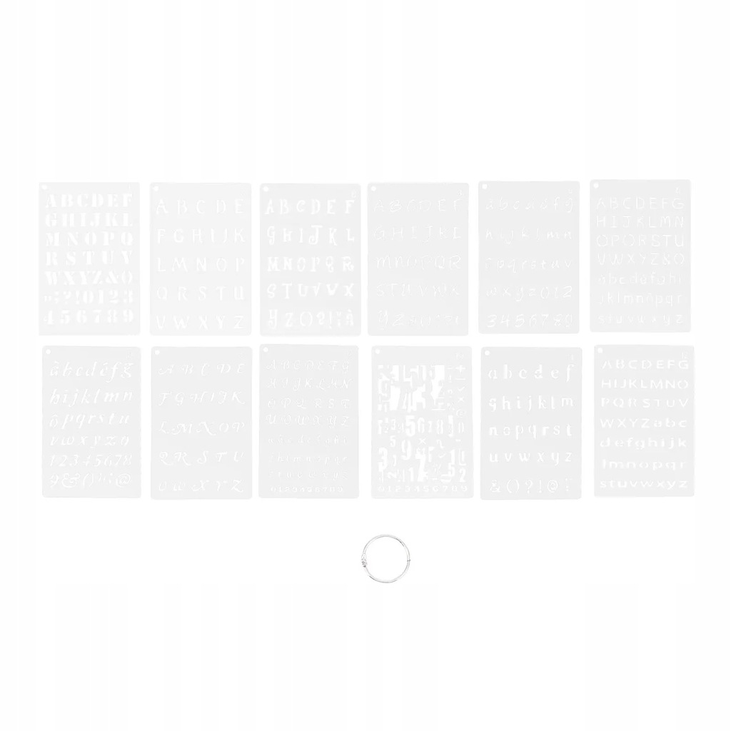 ALPHABET STENCIL TOY ALPHANUMERIC TEMPLATE PRINTAB - 14545074542 ...