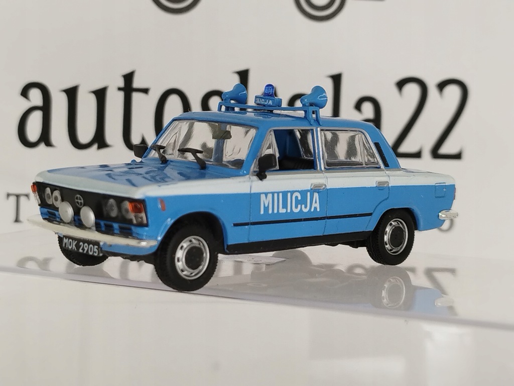 Fiat 125 Milicja Kultowe Auta PRL skala 1:43 - 12543840412 - oficjalne ...