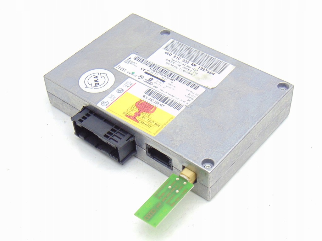 MODUŁ BLUETOOTH AUDI A6 C6 Q7 4L 04- 4E0910336MX - 11027709002 - oficjalne archiwum Allegro