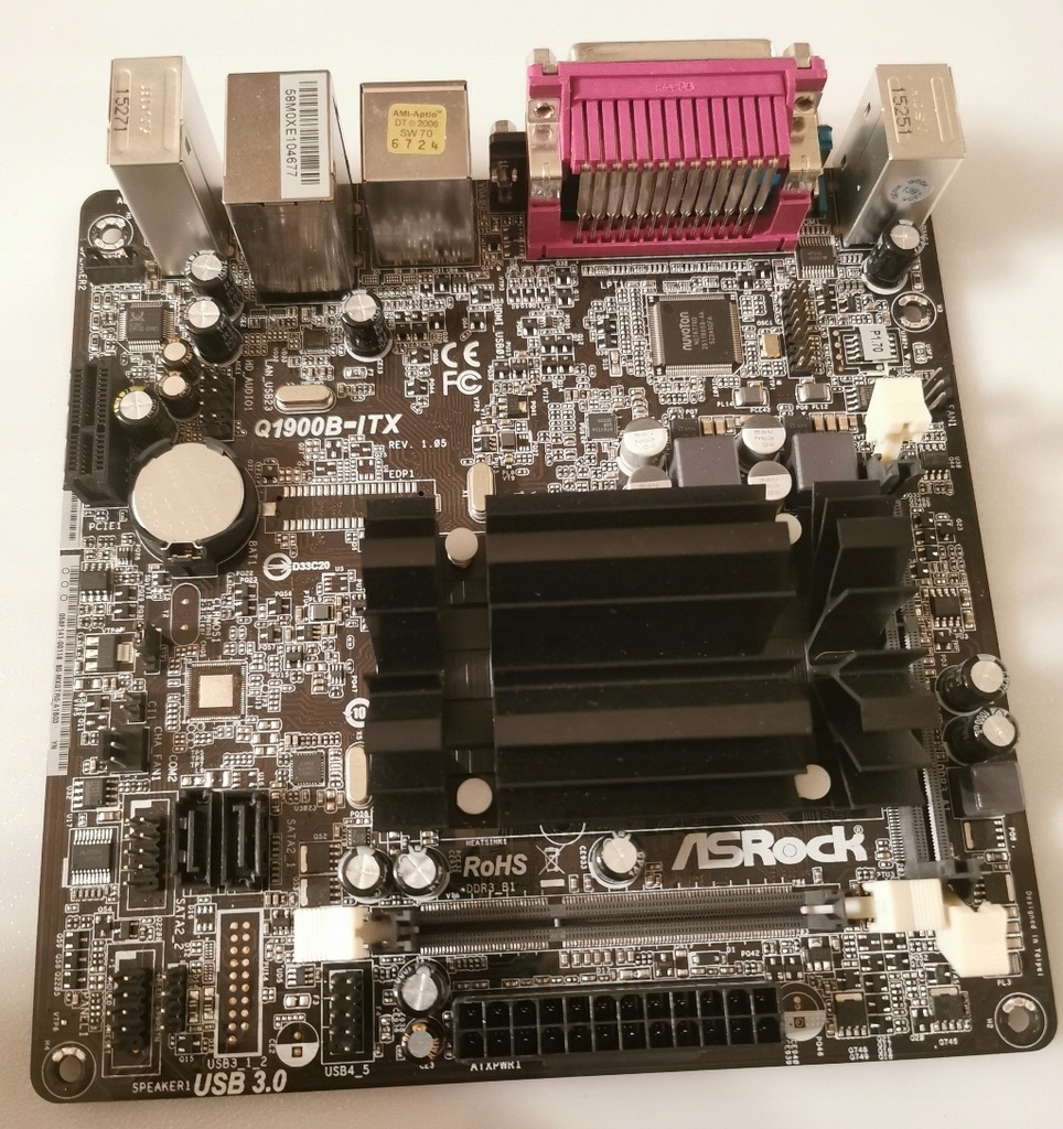 Asrock Q1900b Itx J1900 Usb3 Quadcore Mini Itx 12874314239 Oficjalne Archiwum Allegro