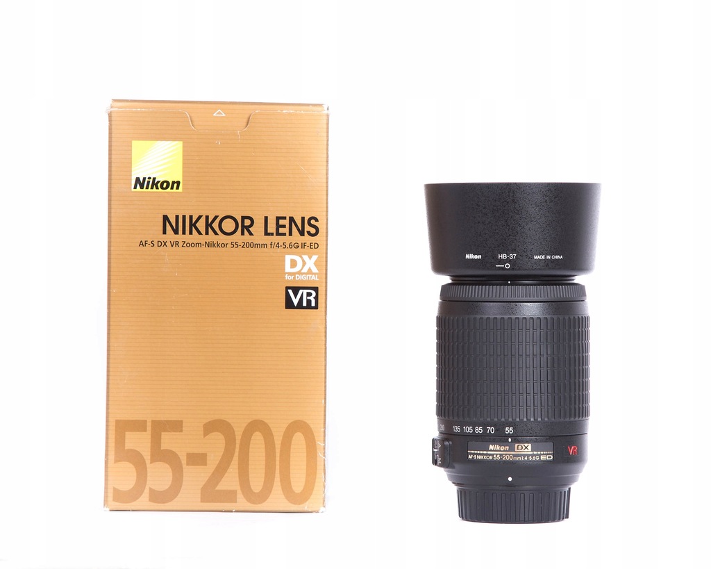 Nikon Nikkor 55-200 F4.0-5.6 G ED VR - JAK NOWY! - 12764573453 ...