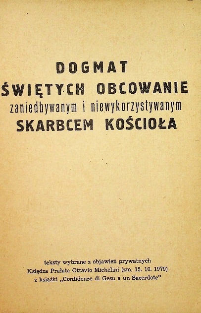 Dogmat świętych obcowanie zaniedbywanym i - 13614257303 - oficjalne ...