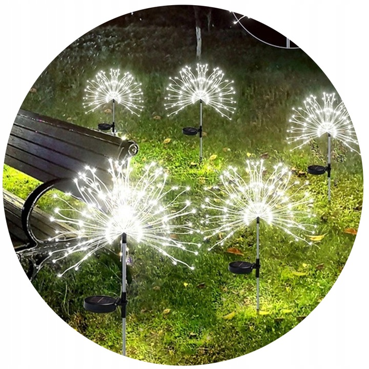 2 SZT LAMPA SOLARNA OGRODOWA Dmuchawiec 150 ledów - 12212075857 - oficjalne archiwum Allegro
