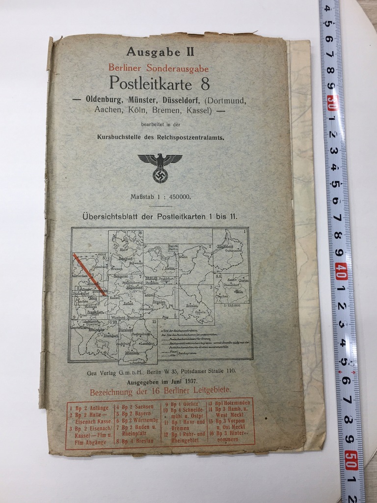 Mapa niemcy III rzesza 1937 - 13686102862 - oficjalne archiwum Allegro