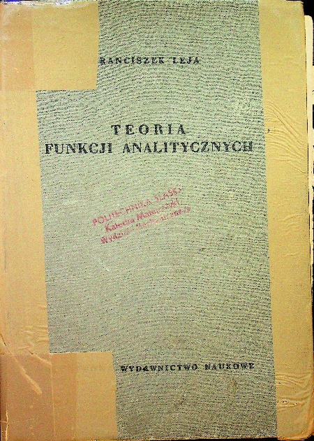 Teoria funkcji analitycznych - 12177707823 - oficjalne archiwum Allegro Teoria funkcji analitycznych - 12177707823 - oficjalne archiwum Allegro