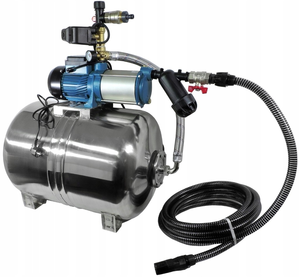 KOMPLETNY ZESTAW HYDROFOR POMPA MH INOX 1300 100L - 9478540324 ...