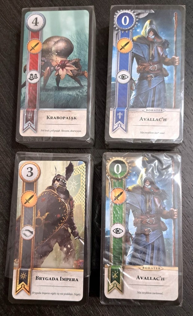 Karty do Gwint Wiedźmin- 4 talie - Sztab 4928 - 13168051769 - oficjalne ...