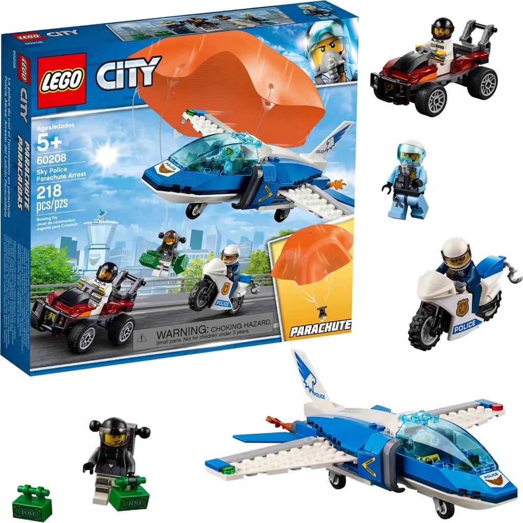 LEGO City Aresztowanie spadochroniarza 60208 - 9760291374 - oficjalne ...