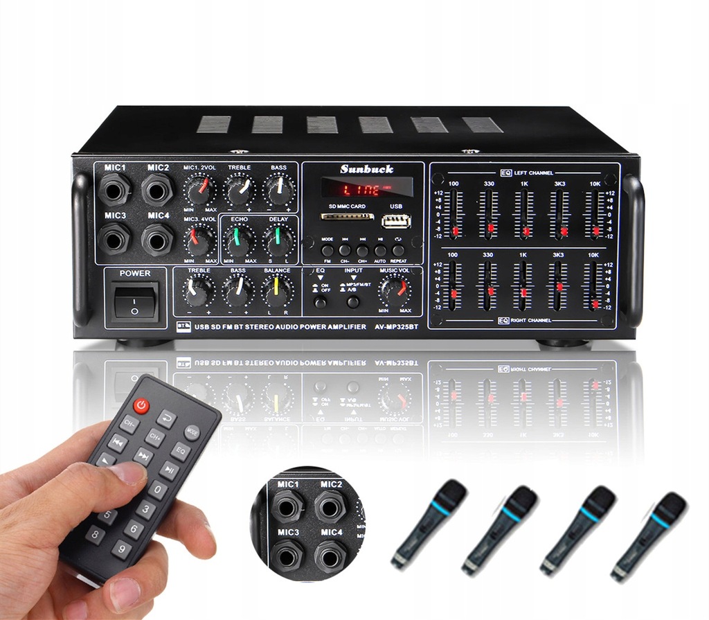 AMPLITUNER WZMACNIACZ STEREO BLUETOOTH PILOT FM - 11980214776 - oficjalne archiwum Allegro