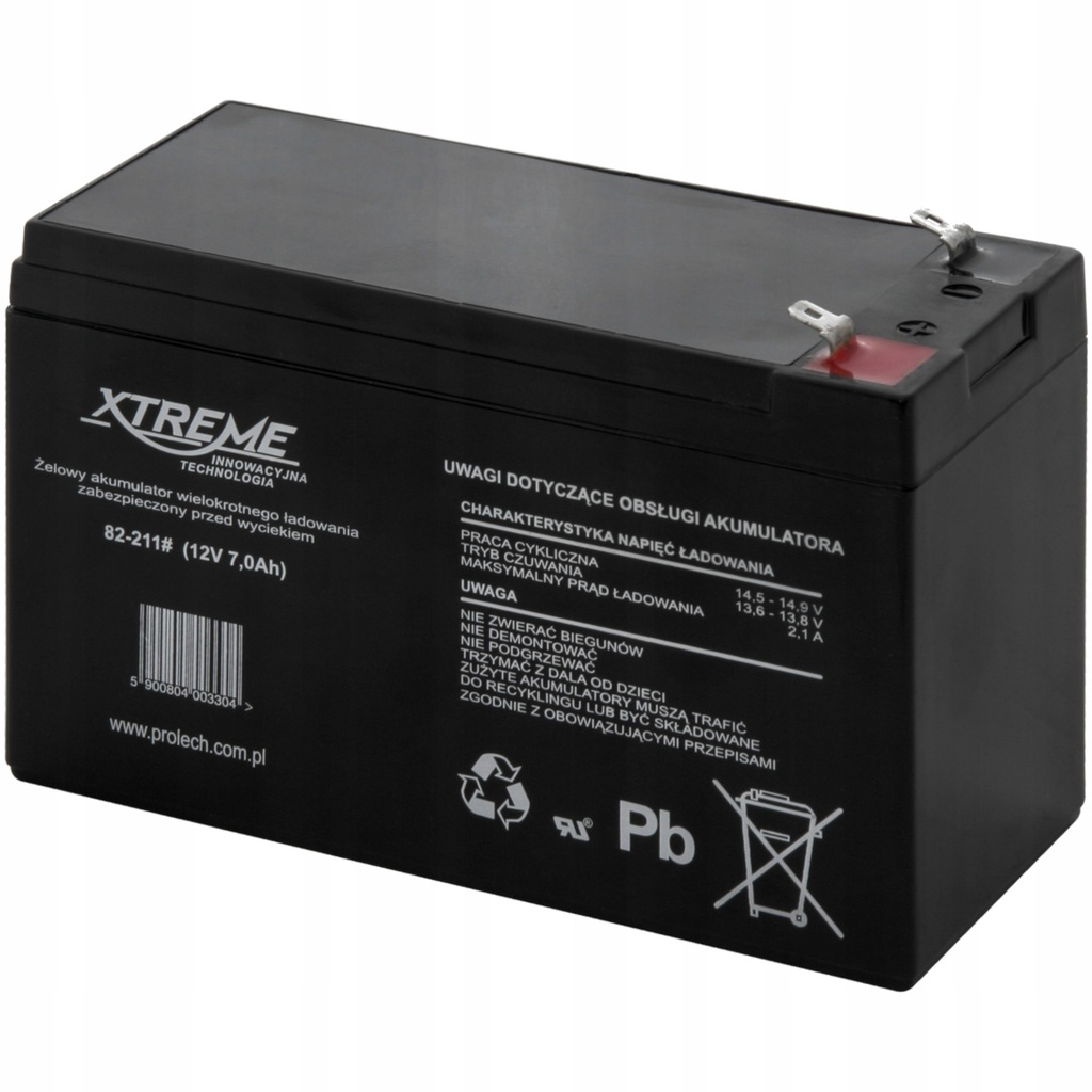 Akumulator bezobsługowy AGM 12V 7Ah AUTO ALARM UPS - 11282424356 - oficjalne archiwum Allegro