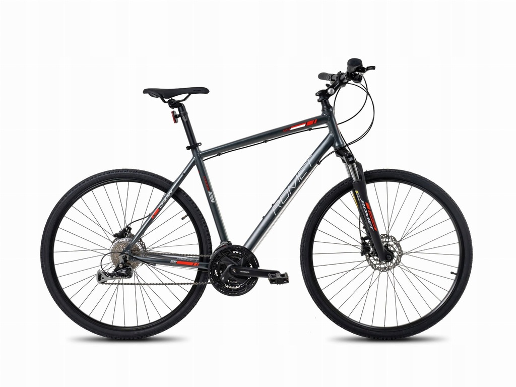 Rower ROMET ORKAN 4 M SPECIAL 2024 grafitowo-czerwony, 21, 700C/28", nd ...