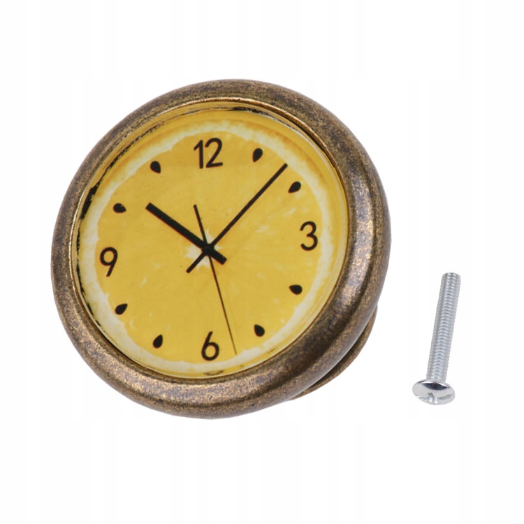 Vintage Retro Cabinet Knob Clock Watch Drawer Wardrobe Door Handle U ...