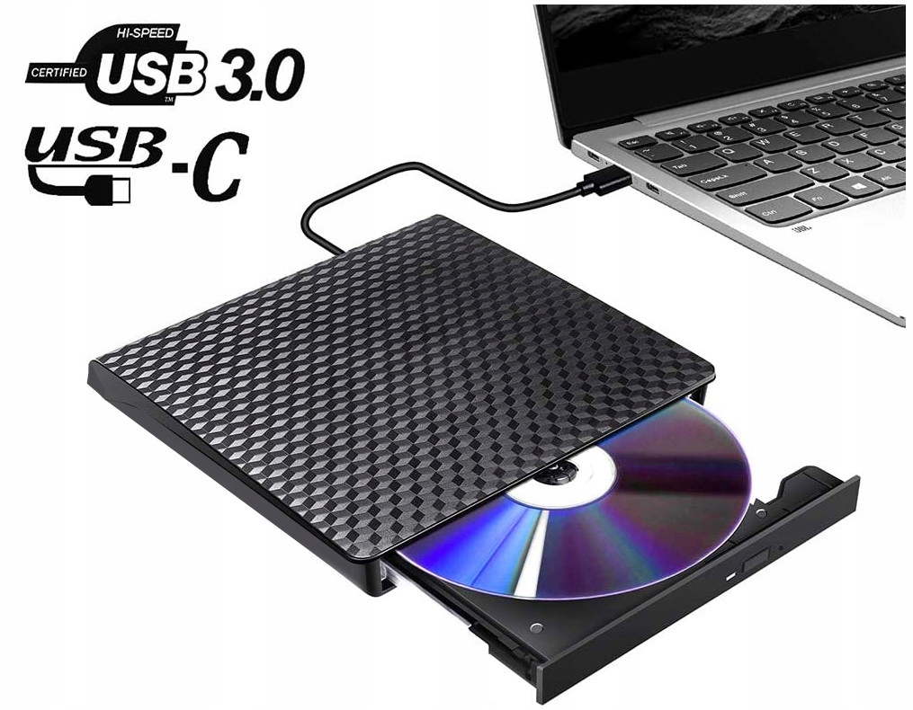 NAPĘD CD-R DVD-RW ZEWNĘTRZNY NAGRYWARKA USB 3.0 - 12093507727 ...