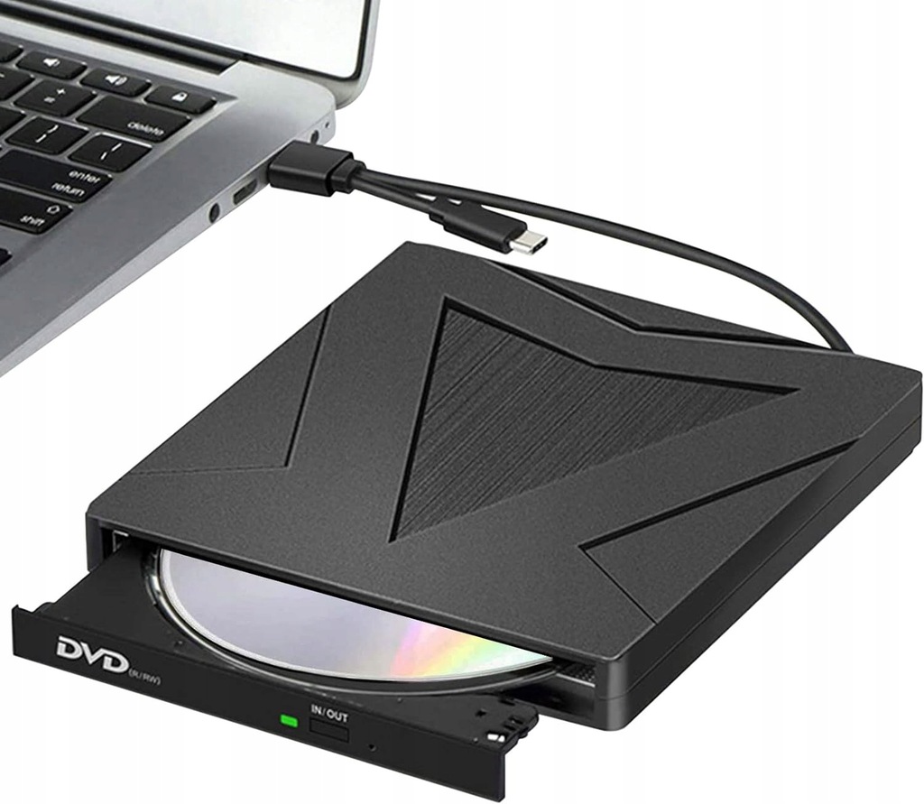 NAPĘD CD-R DVD-RW ZEWNĘTRZNY NAGRYWARKA USB 3.0 i Type-C do laptopa ...