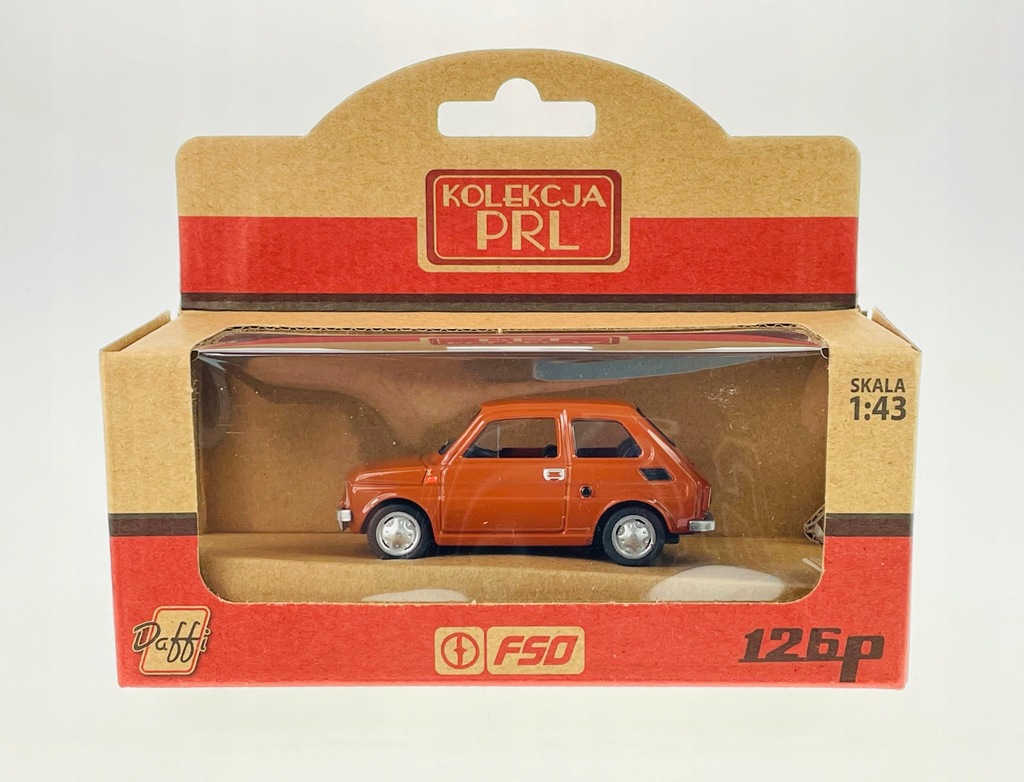 KOLEKCJA PRL FIAT 126p MALUCH 1:43 NOWY METALOWY - 12722842109 ...