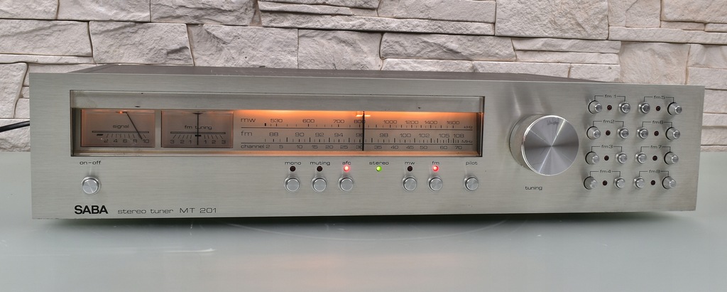 SABA MT-201 AM/FM Stereo Tuner Vintage - 13772246374 - oficjalne ...