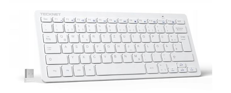 Tecknet X315 White Klawiatura bezprzewodowa nożycowa - 15431718940 ...