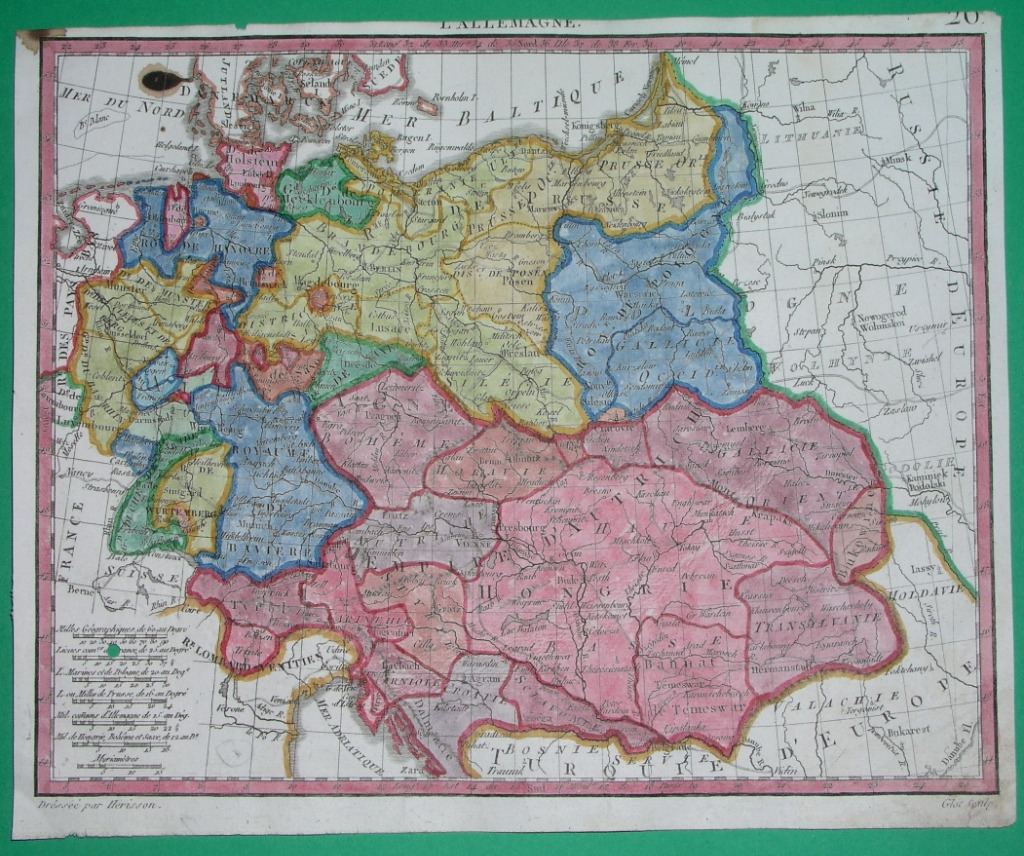 1821 oryginał MAPA POLSKA WARSZAWA KRAKÓW GALICJA ŚLĄSK MAZOWSZE ...